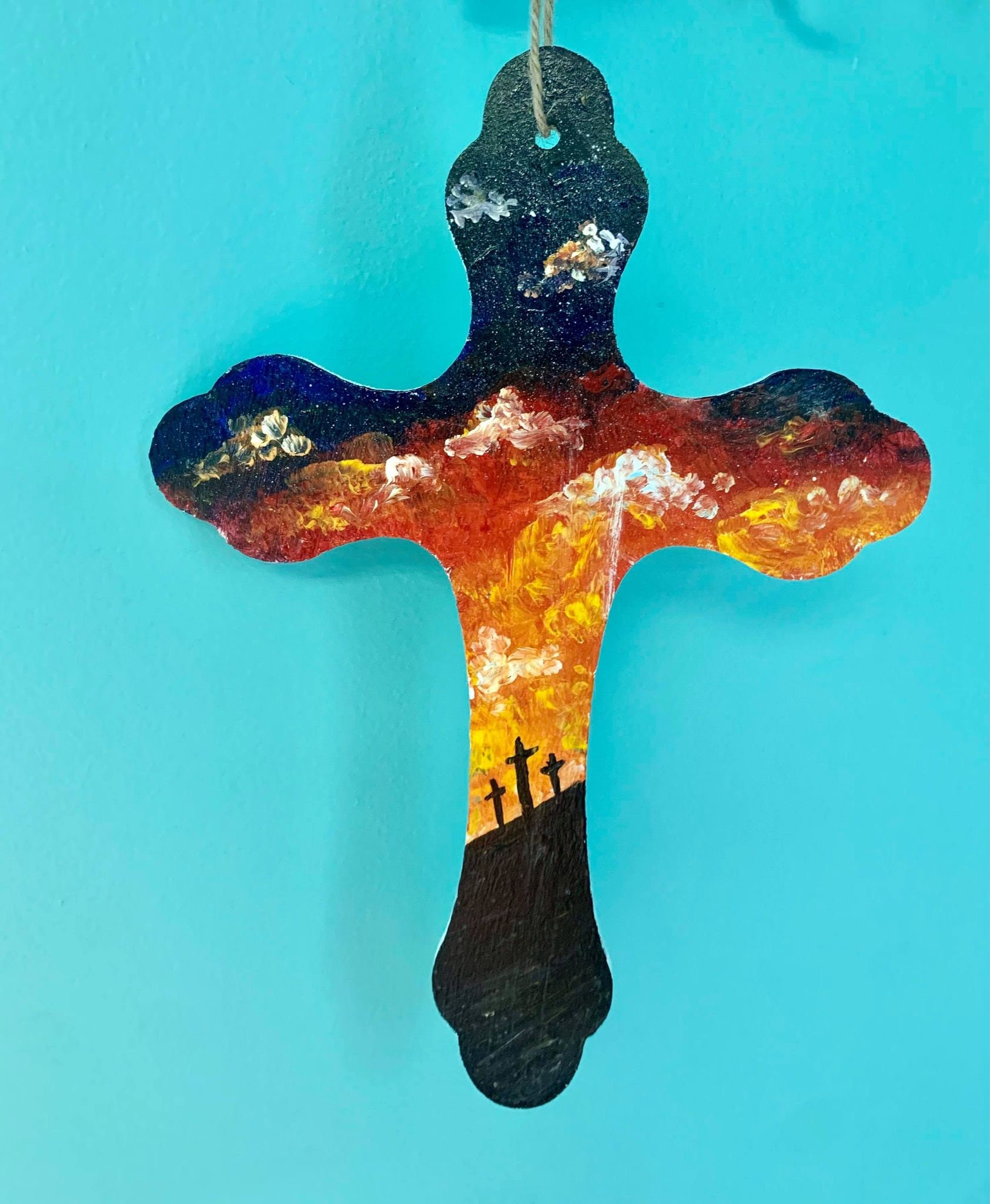 Hand Painted Wooden Crosses, Christian Décor, Religious Art - Etsy