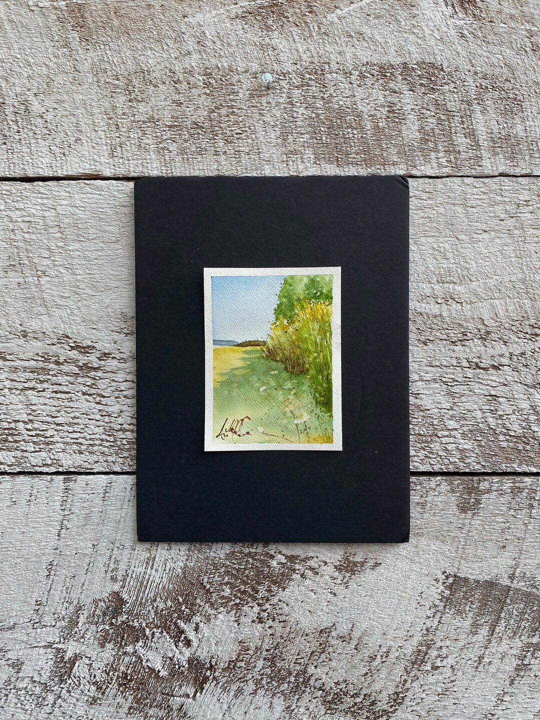 Small Original Watercolor Landscape, Potter County, 4 1/2x6, Original ...