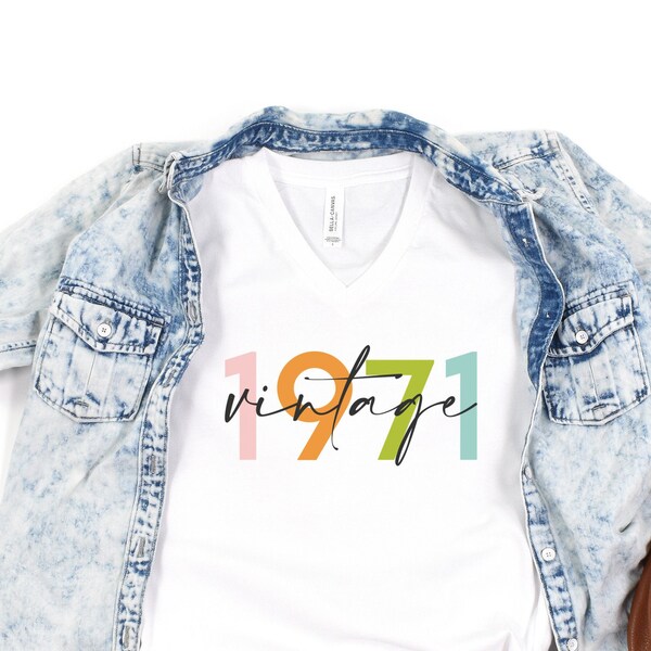 1971 Birthday Shirt - Etsy