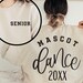 Custom Senior Dance Shirt, Personalized Senior Dancer Shirt, Glitter ...