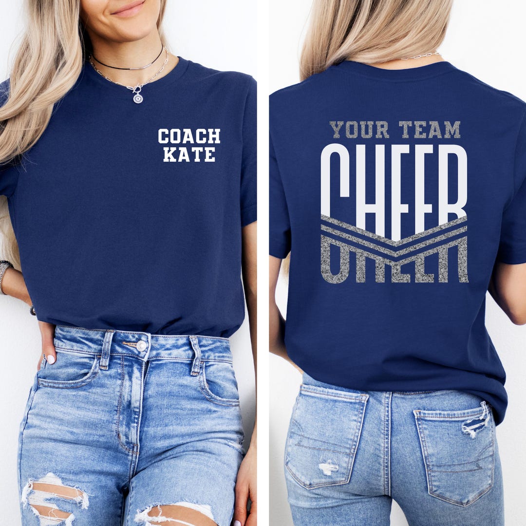 Custom Cheer Coach Shirt, Cheer Coach Gift, Personalized Cheer Hoodie ...