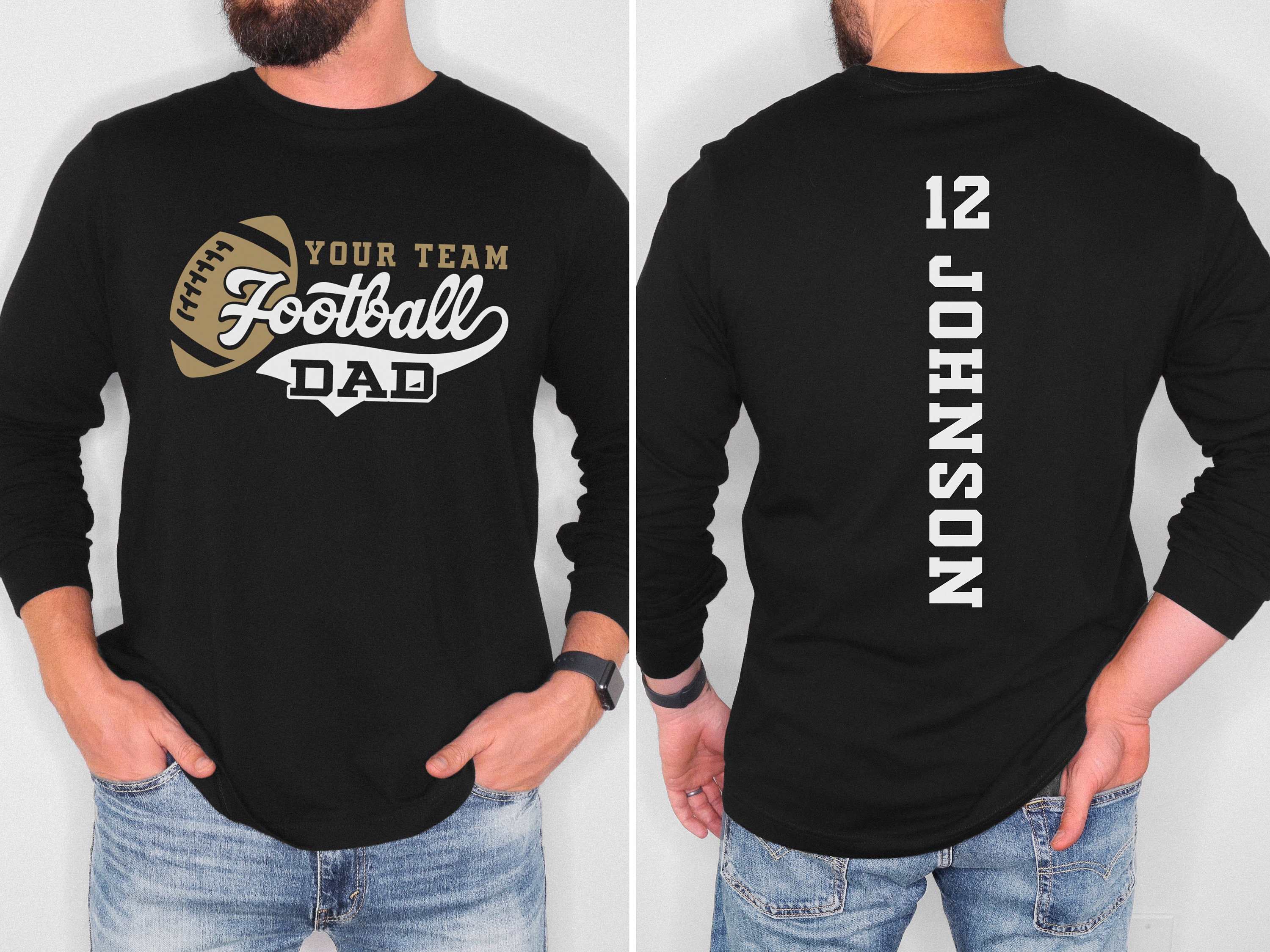 Custom Football Mom Shirt, Personalized Football Shirt, Game Day ...
