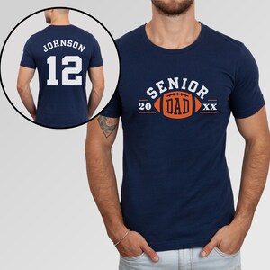 Custom Senior Football Dad Shirt, Personalized Football Shirt, Game Day ...