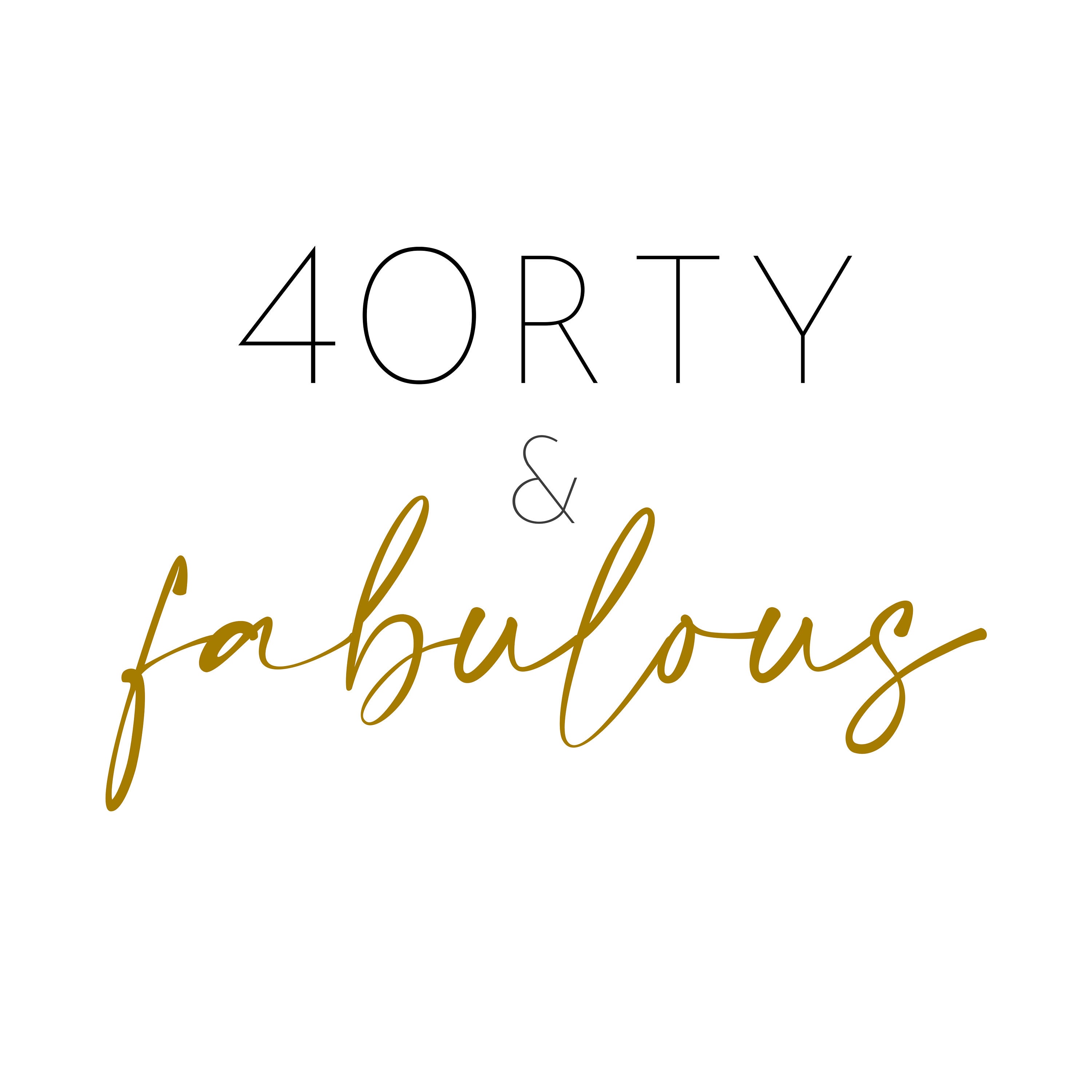 40th Birthday Shirt Forty and Fabulous Tshirt Birthday Gifts - Etsy