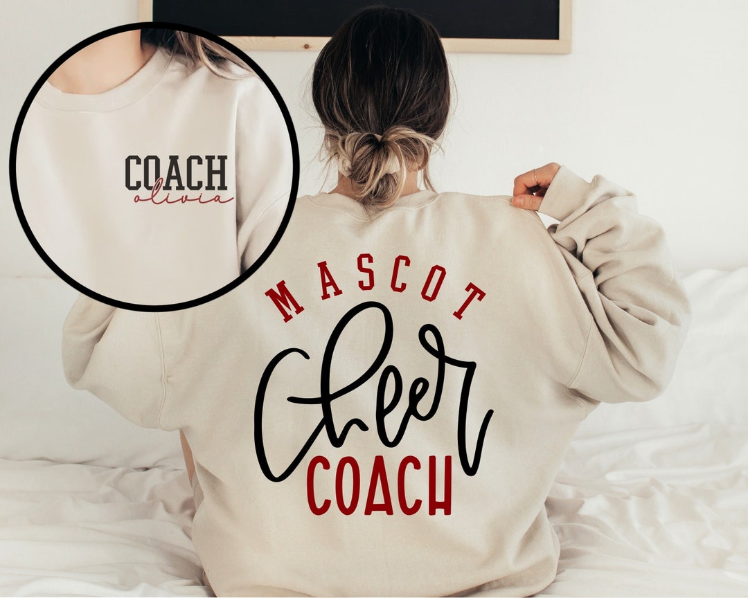 Custom Cheer Coach Shirt, Cheer Coach Gift, Personalized Cheer Hoodie ...