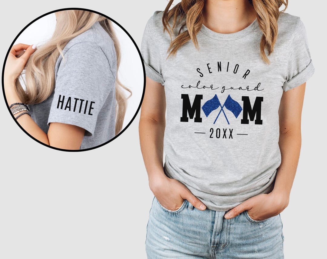 Custom Senior Color Guard Shirt, Personalized Colorguard Mom Shirt ...