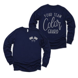 Custom Color Guard Shirt, Personalized Colorguard Shirt, Glitter ...