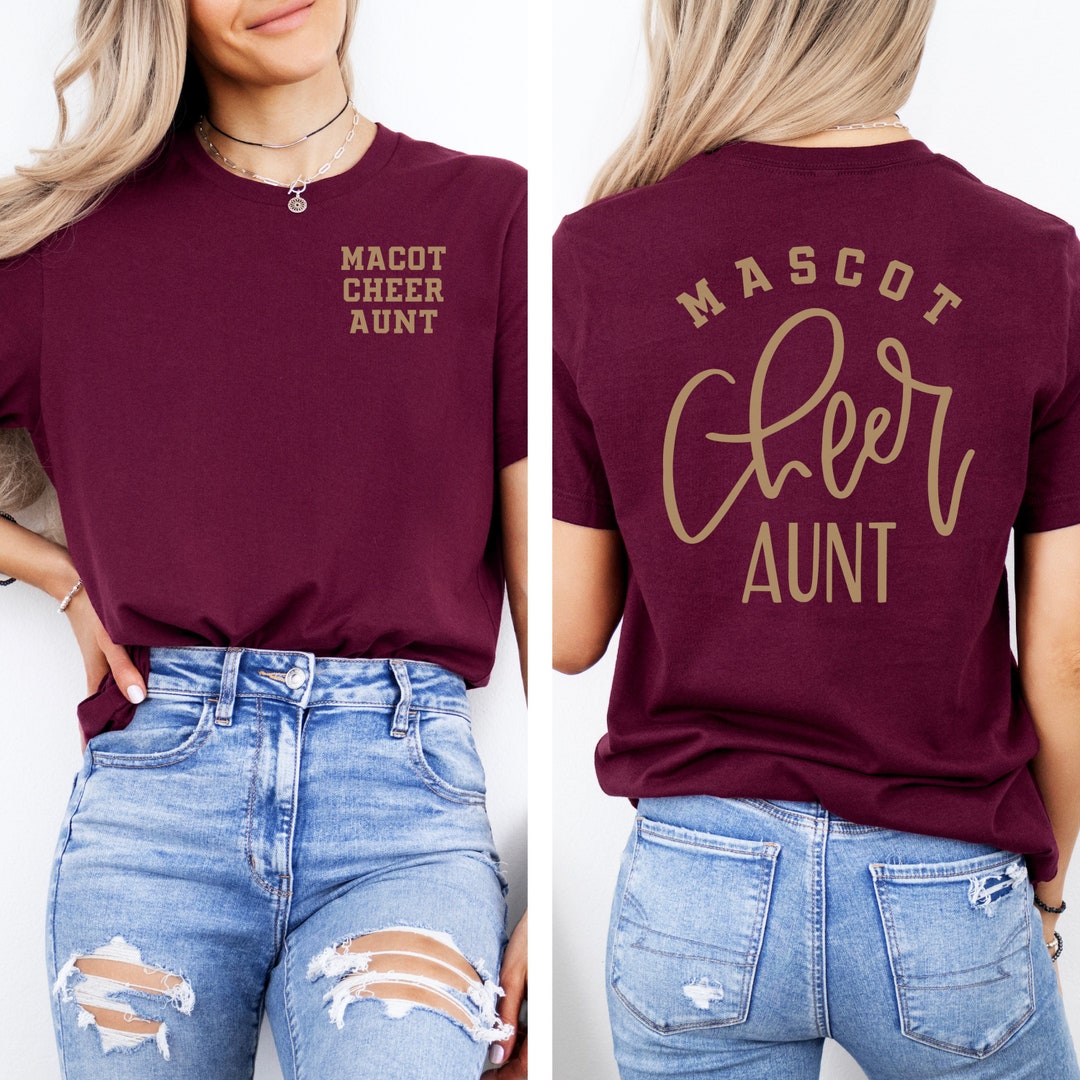 Custom Cheer Aunt Shirt, Personalized Cheerleader Mom Shirt, Game Day ...
