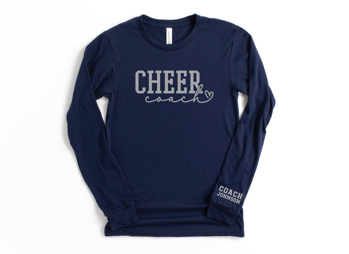 Custom Cheer Coach Shirt, Cheer Coach Gift, Personalized Cheer Hoodie ...