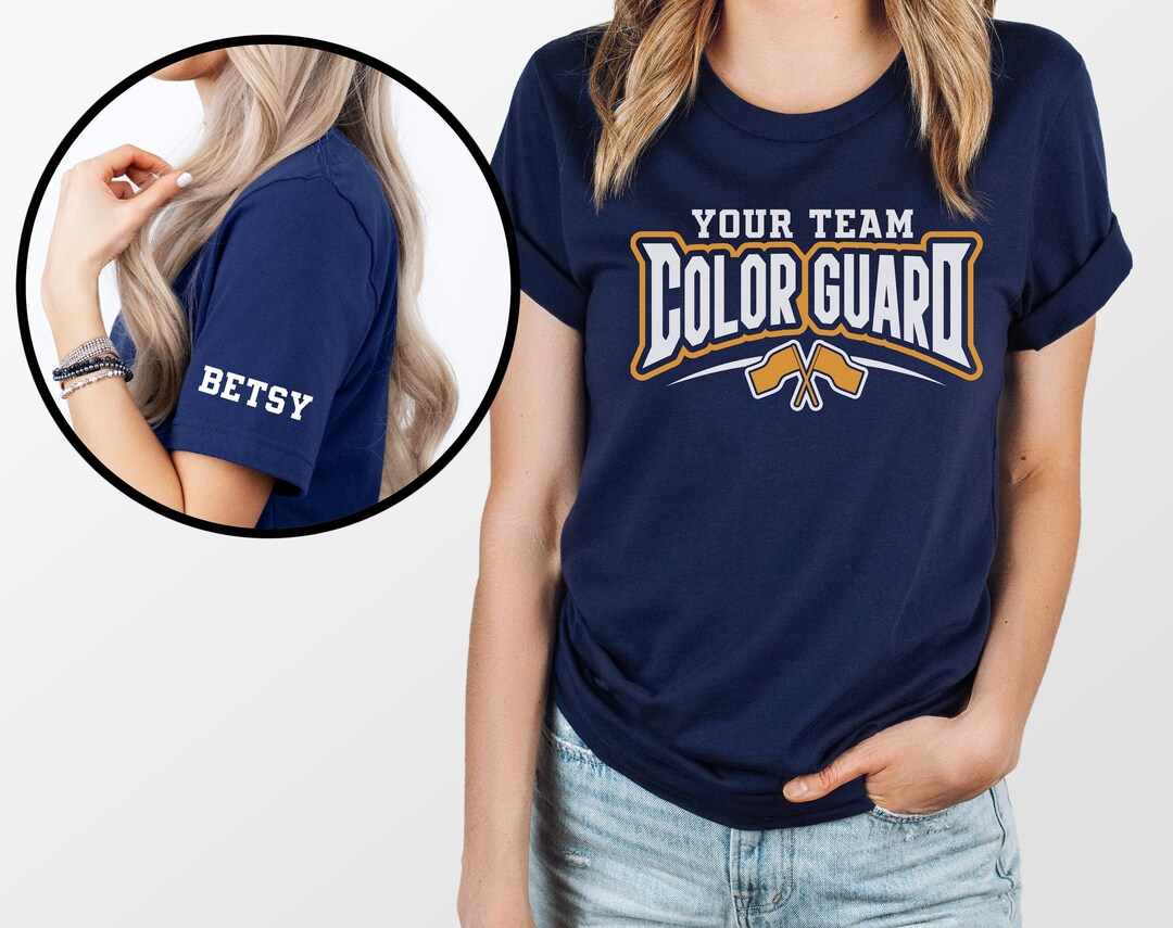 Custom Color Guard Shirt, Personalized Colorguard Shirt, Glitter ...