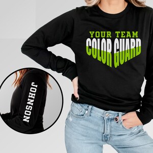 Custom Color Guard Shirt, Personalized Colorguard Shirt, Glitter ...