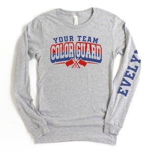 Custom Color Guard Shirt, Personalized Colorguard Shirt, Glitter ...