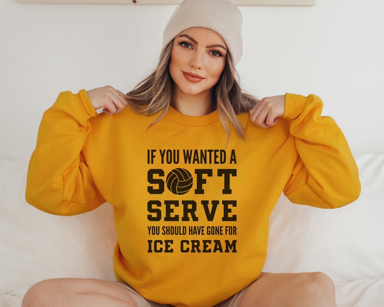 Funny Volleyball Shirt If You Wanted a Soft Serve Volleyball - Etsy