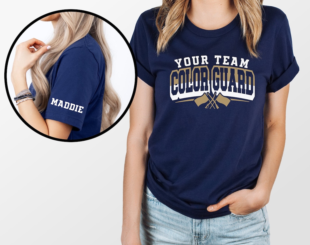 Custom Color Guard Shirt, Personalized Colorguard Shirt, Glitter ...