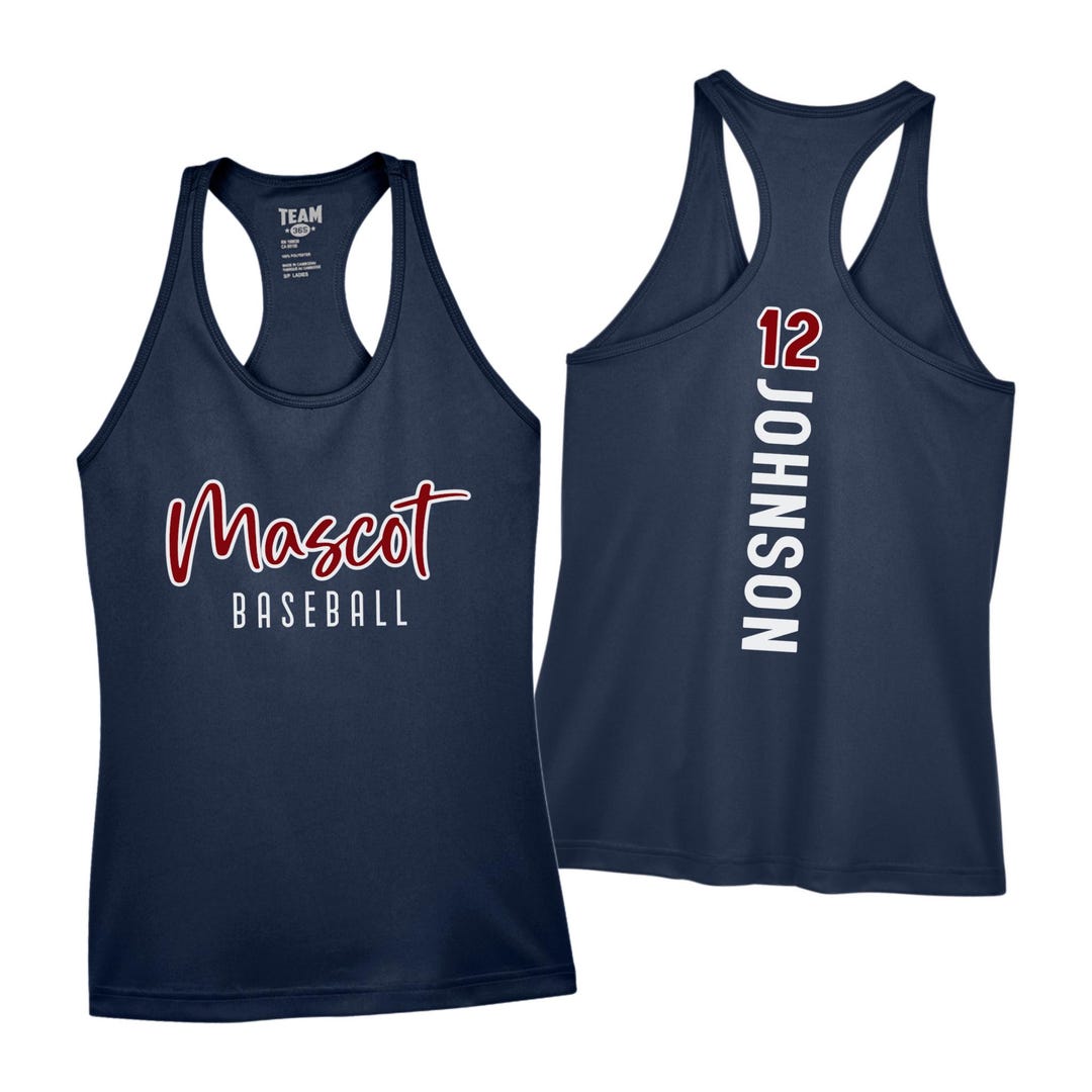 Custom Moisture Wicking Baseball Tank Top, Personalized Baseball Shirt ...