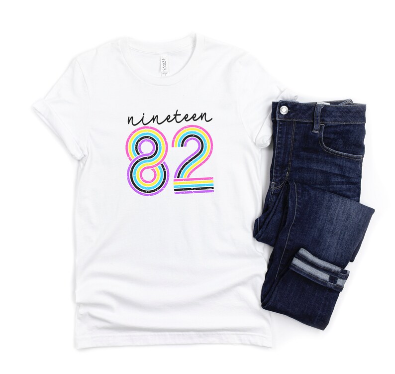 Retro Nineteen 82 Shirt Vintage 1982 Shirt for Fab 40 - Etsy