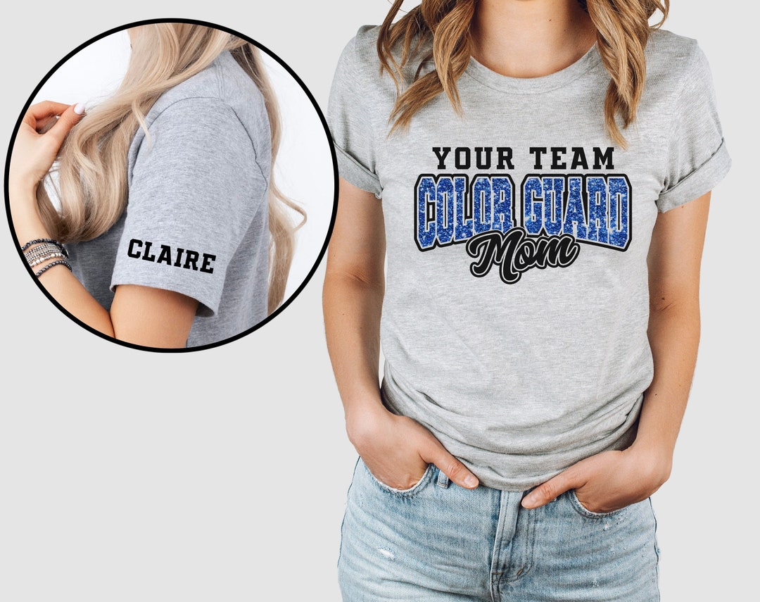 Custom Winter Guard Shirt, Personalized Colorguard Shirt, Glitter ...