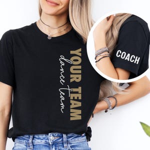 Custom Dance Shirt, Personalized Dance Hoodie, Glitter Dance Mom Shirt ...