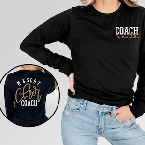 Custom Cheer Coach Shirt, Cheer Coach Gift, Personalized Cheer Hoodie ...