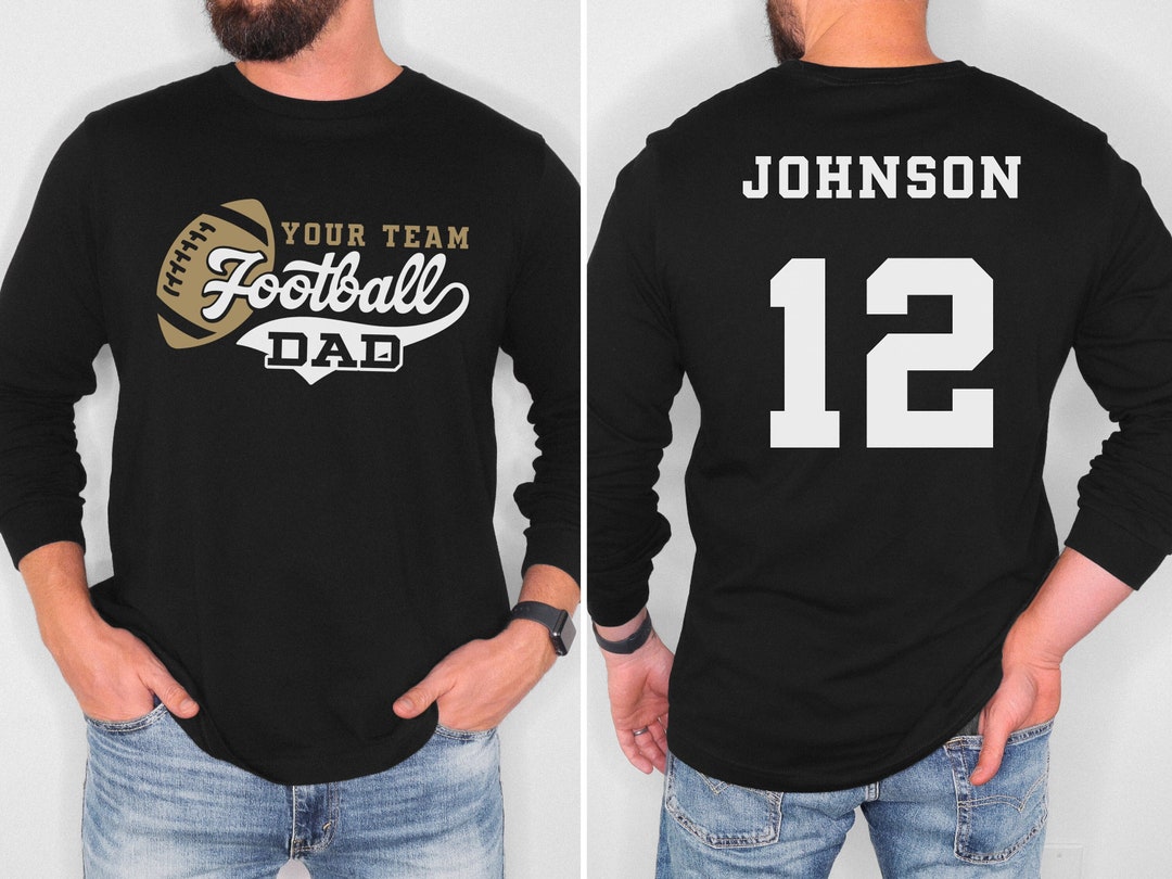 Custom Football Dad Shirt, Personalized Football Shirt, Game Day ...