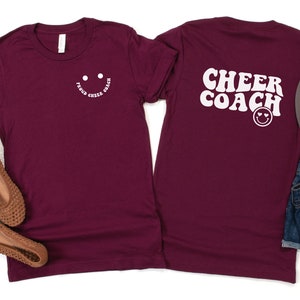 Cute Cheer Coach Shirt, Retro Cheerleading Shirt, Game Day Cheer Hoodie ...