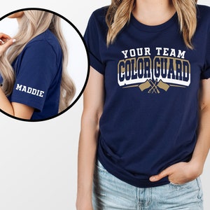 Custom Color Guard Shirt, Personalized Colorguard Shirt, Glitter ...