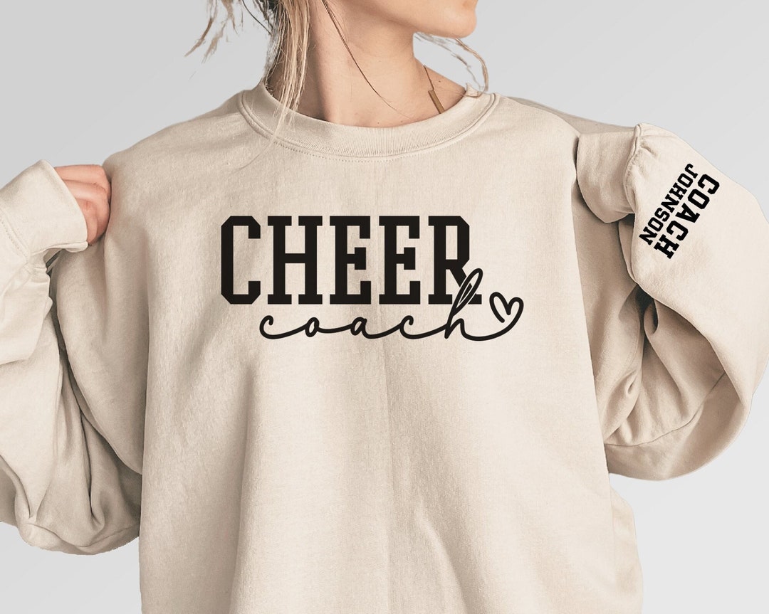Custom Cheer Coach Shirt, Cheer Coach Gift, Personalized Cheer Hoodie ...