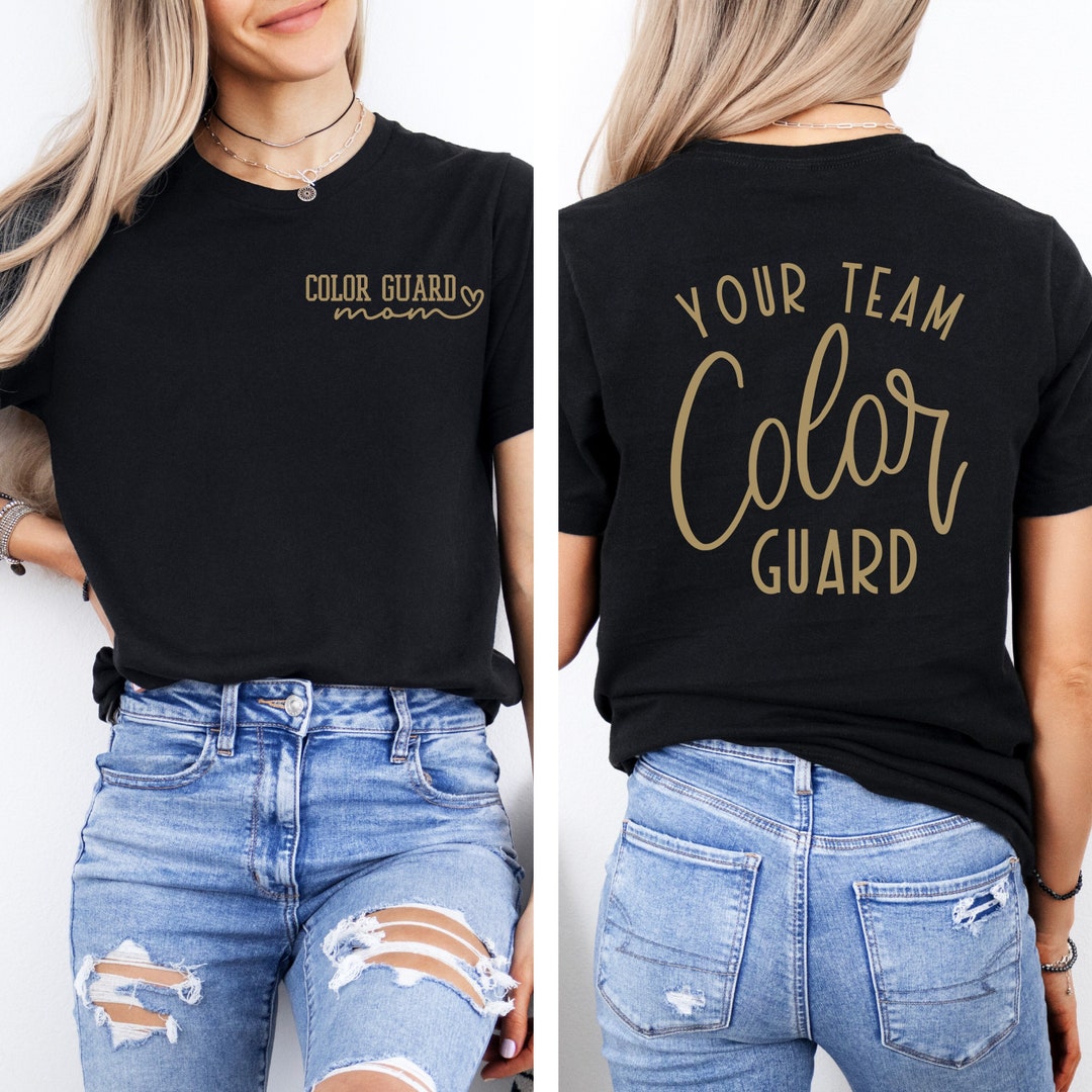 Custom Color Guard Shirt, Personalized Colorguard Shirt, Glitter ...