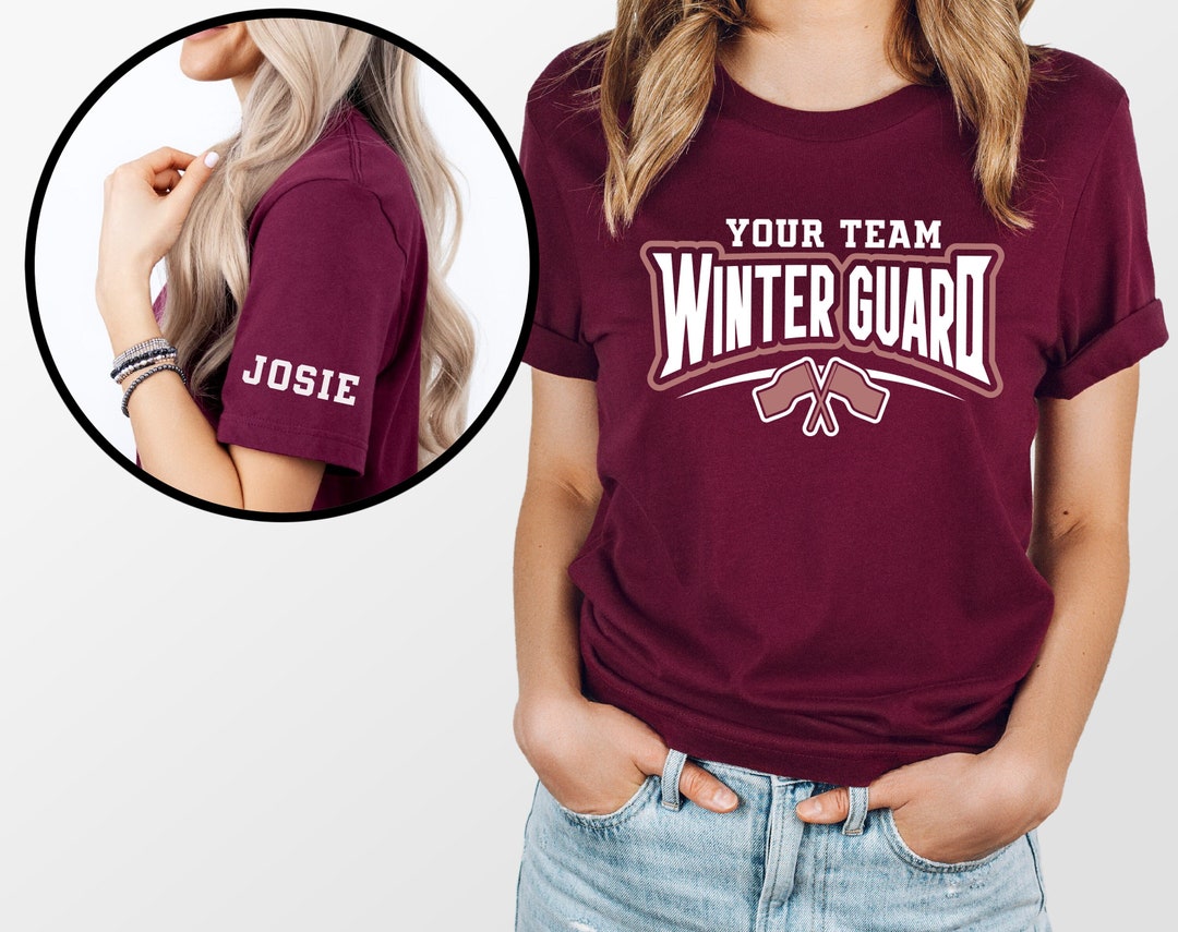 Custom Color Guard Shirt, Personalized Colorguard Shirt, Glitter ...