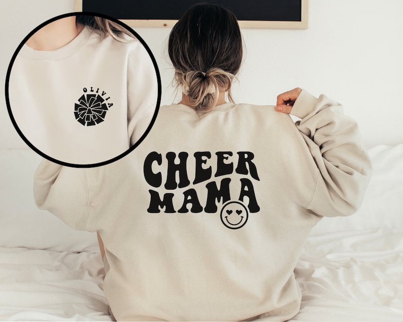 Custom Cheer Mom Shirt, Retro Cheerleading Shirt, Game Day Cheer Hoodie ...