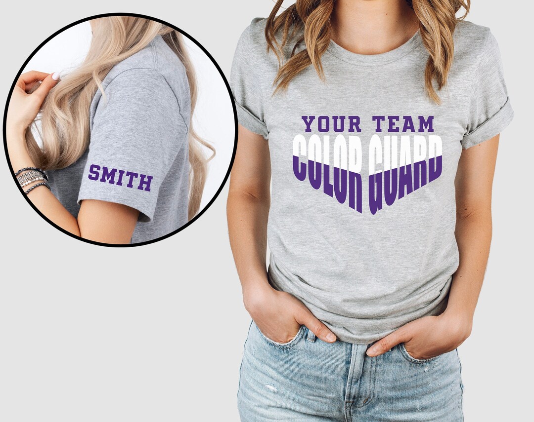 Custom Color Guard Shirt, Personalized Colorguard Shirt, Glitter ...