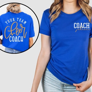 Custom Cheer Coach Shirt, Cheer Coach Gift, Personalized Cheer Hoodie ...