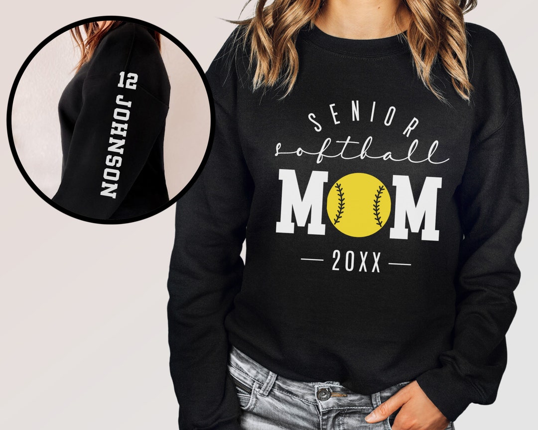 Custom Softball Mom Shirts, Senior Softball Mom Shirt, Game Day ...