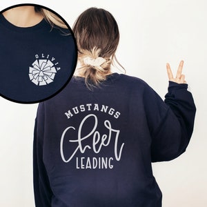 Custom Cheer Mom Shirt, Personalized Cheerleader Shirt, Game Day Cheer ...