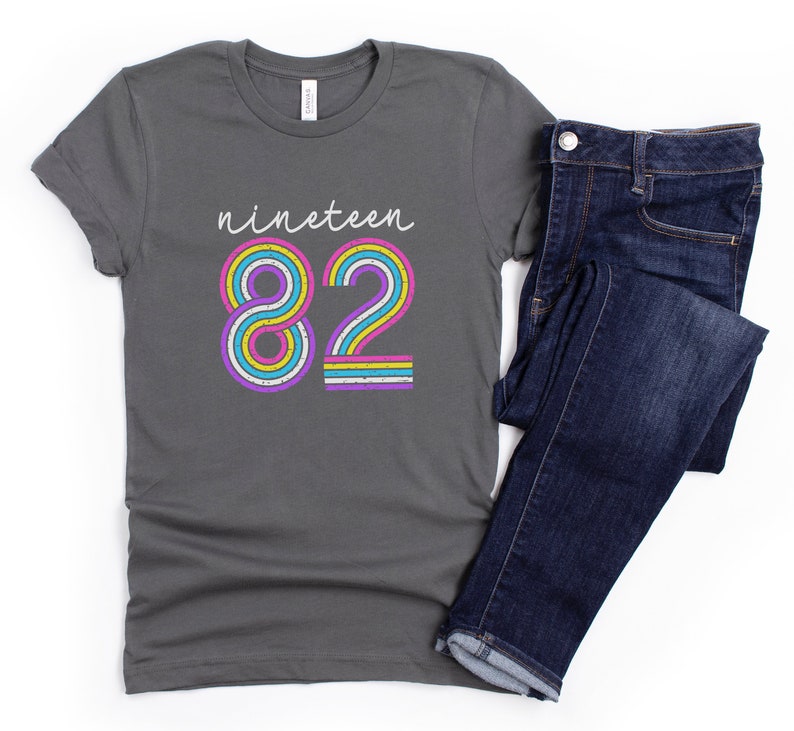 Retro Nineteen 82 Shirt Vintage 1982 Shirt for Fab 40 - Etsy