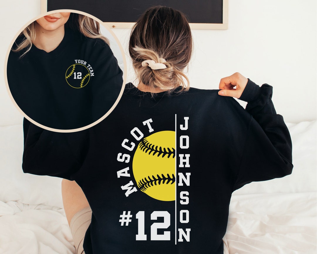 Custom Softball Shirts, Personalized Softball Mom Shirt, Team Softball ...