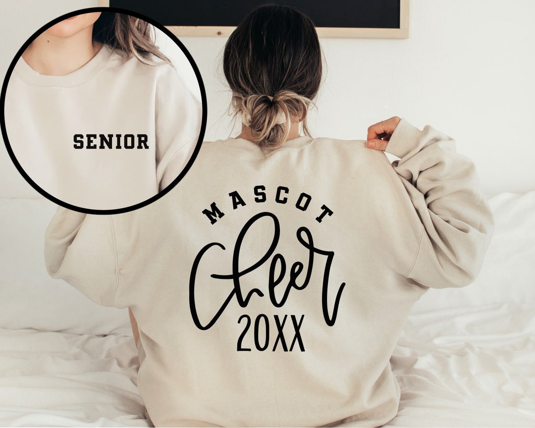 Custom Senior Cheer Shirt, Personalized Cheerleader Shirt, Glitter ...