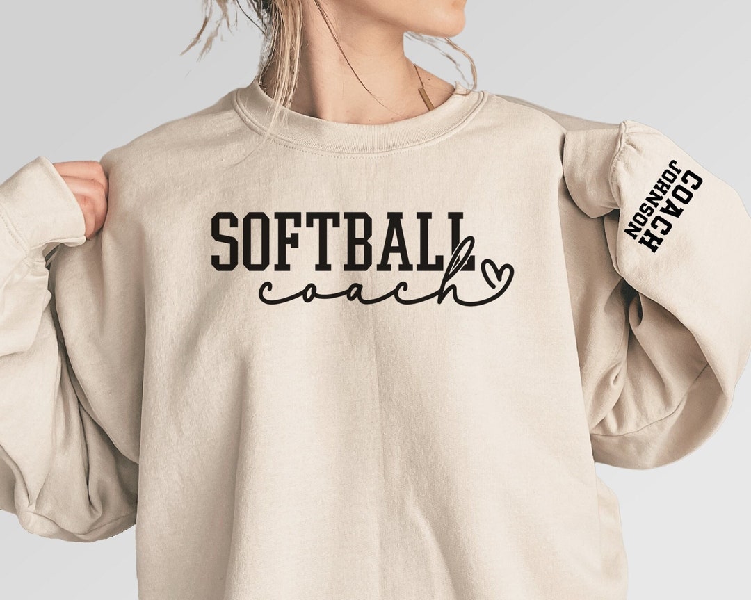 Custom Softball Coach Shirt, Softball Coach Gift, Personalized Softball ...