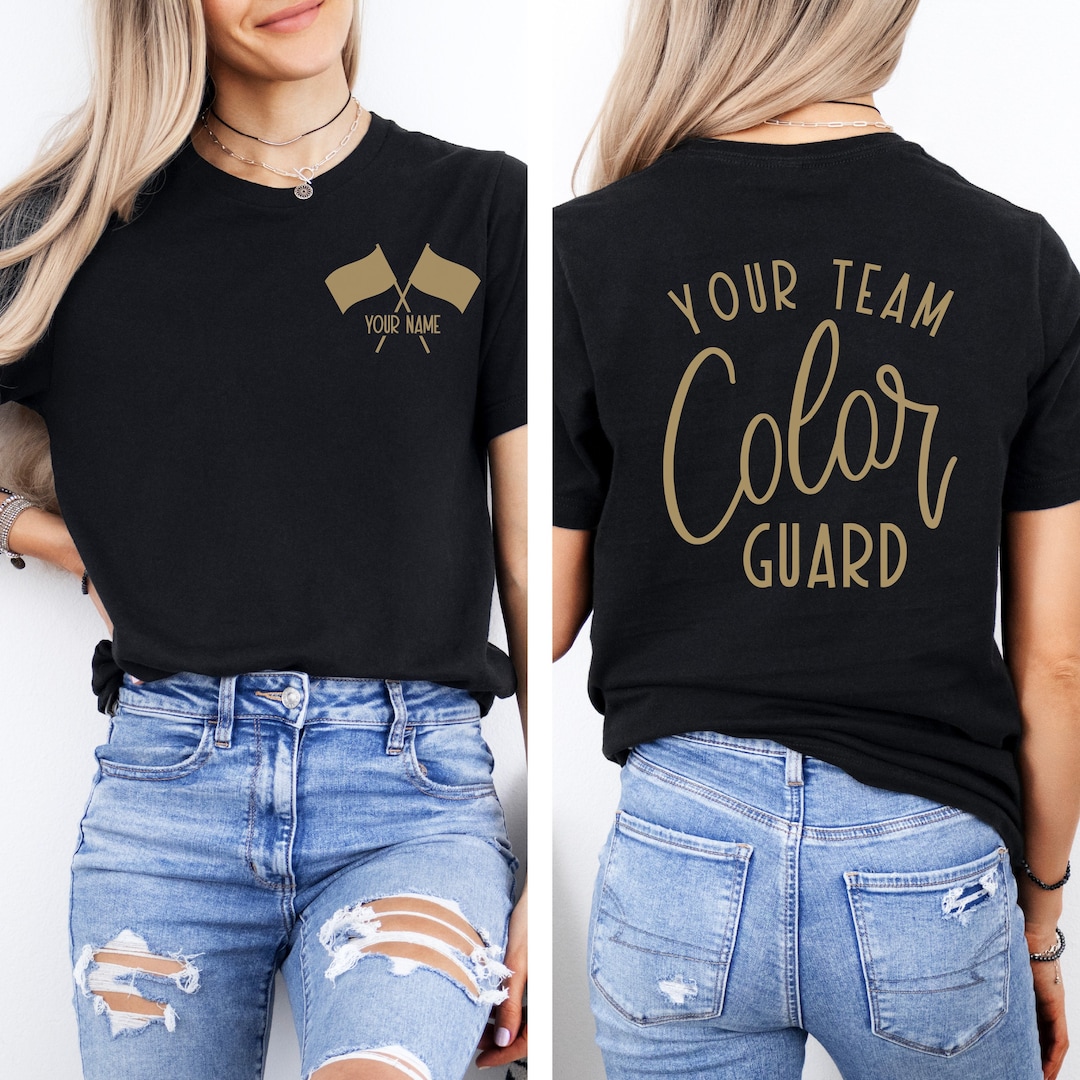 Custom Color Guard Shirt, Personalized Colorguard Shirt, Glitter ...
