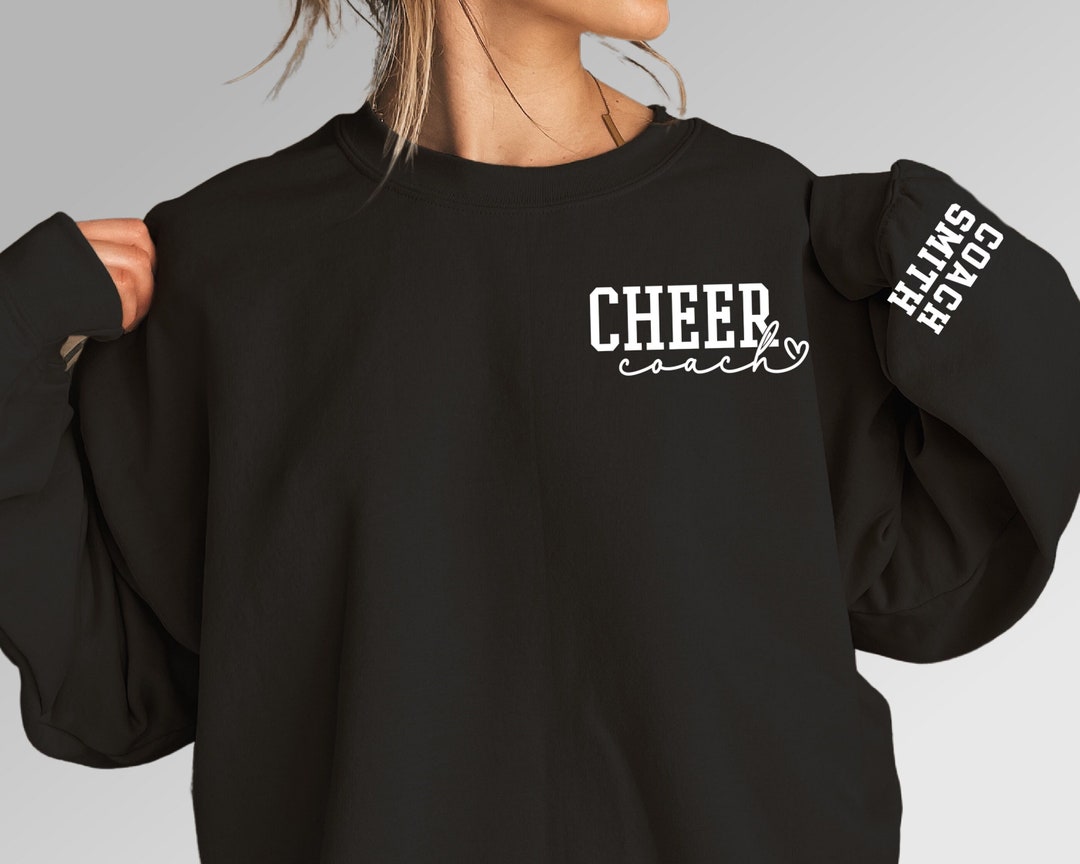 Custom Cheer Coach Shirt, Cheer Coach Gift, Personalized Cheer Hoodie ...