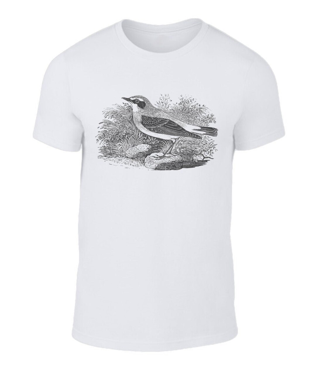 Engraving-style Bird Design With Wheatear Illustration Anvil Fashion ...