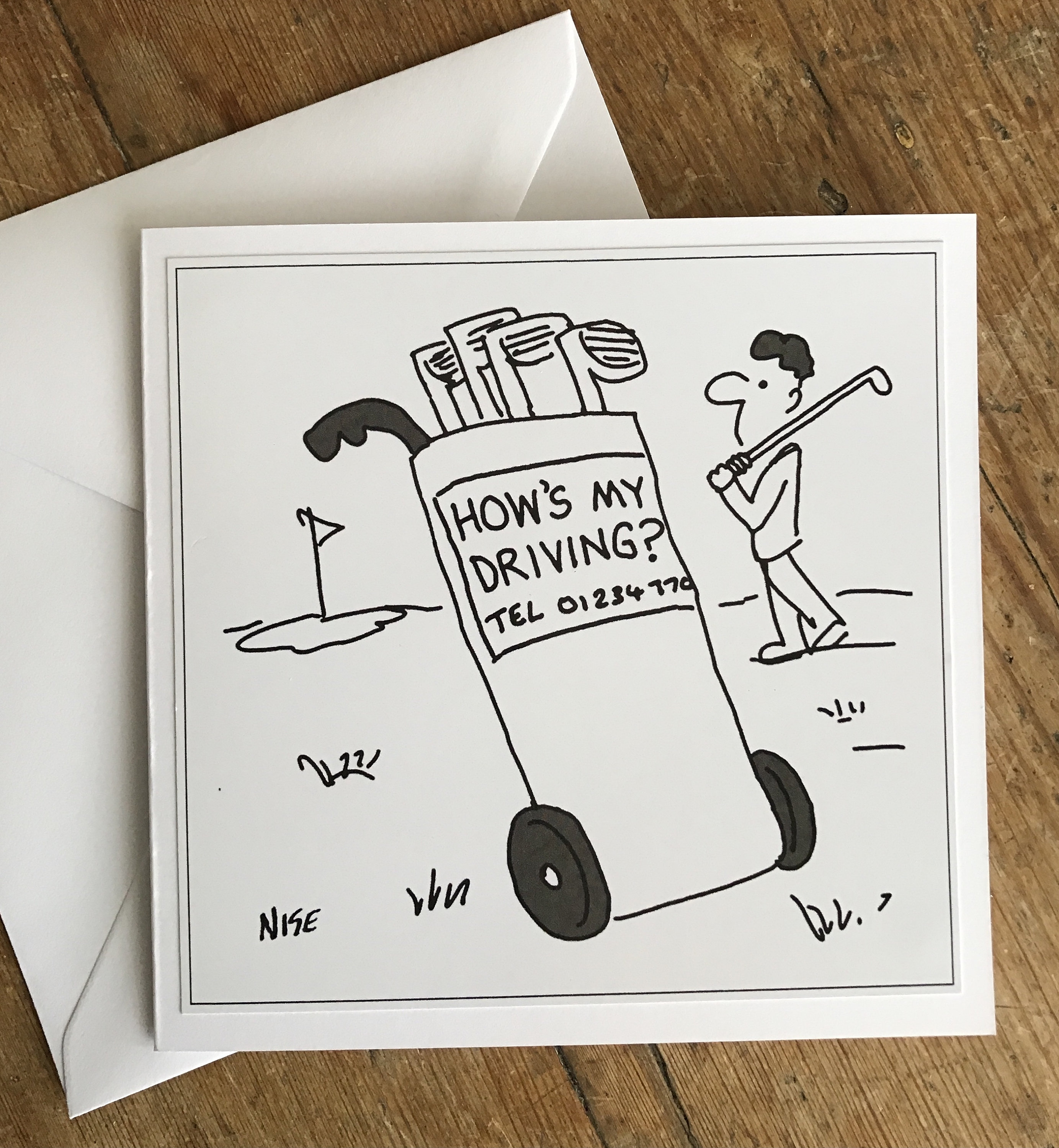 Golfer Birthday Card Funny Card for a Golfer Golf Cartoon - Etsy UK