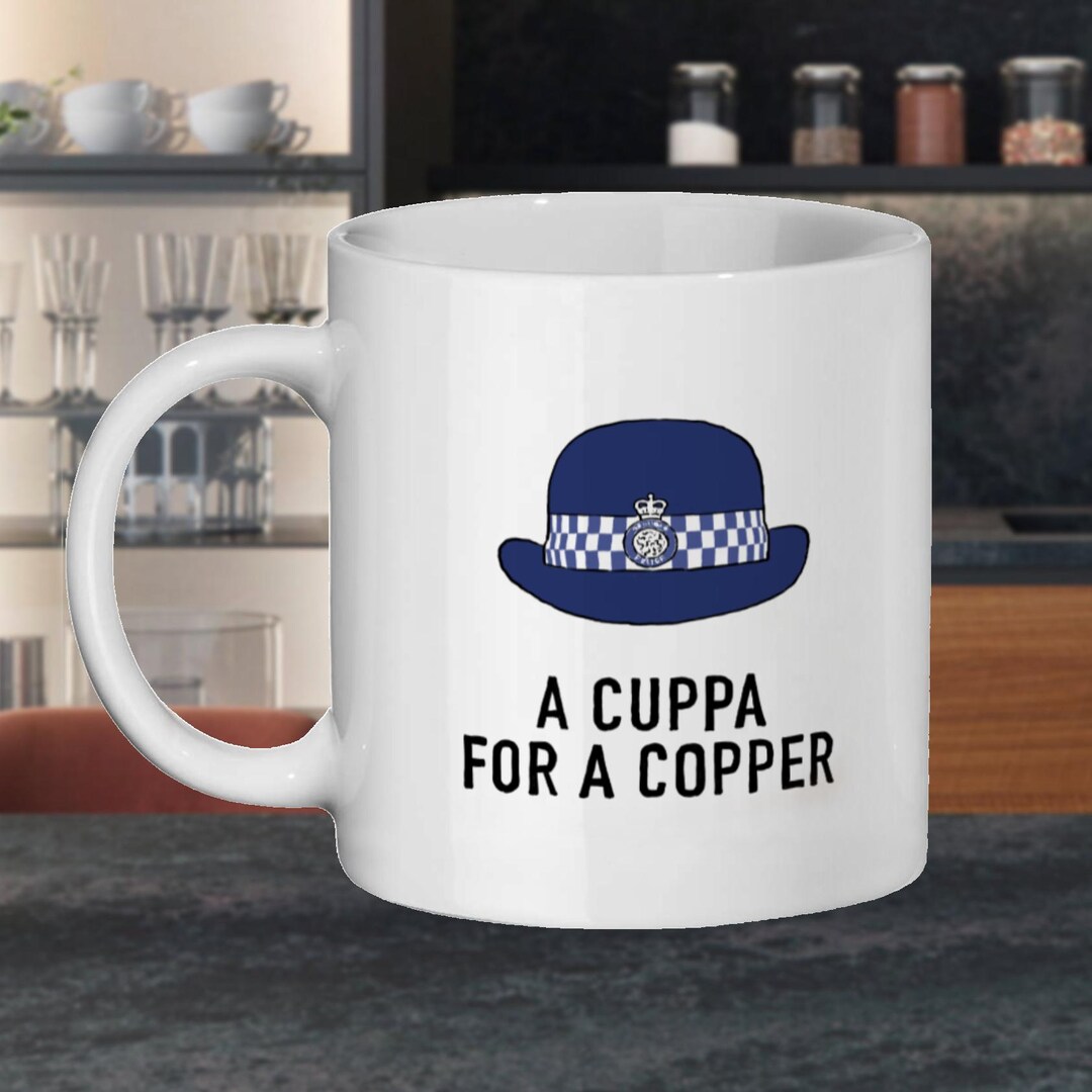 Female Police Officer Mug With WPC Hat Design - Woman Police Constable ...
