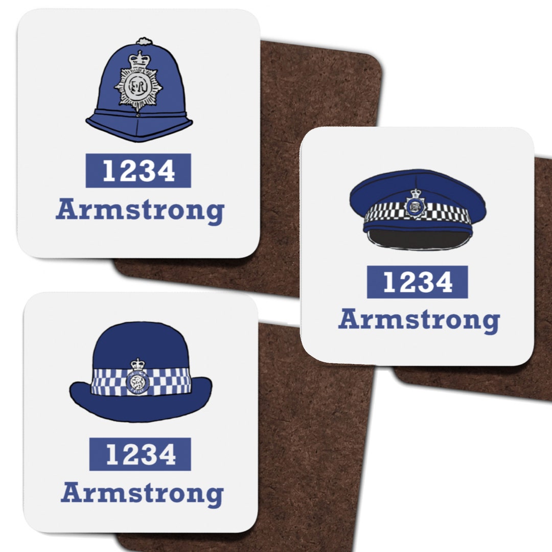 UK Police Helmet , Police Flat Cap, or WPC Hat With Police Officer's ...