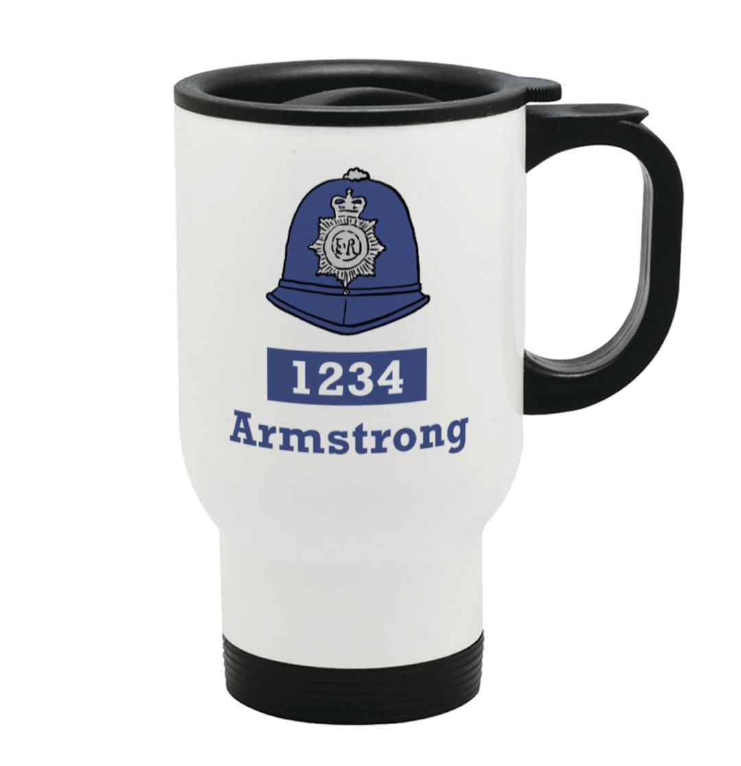 Police Helmet or Hat Design With Name and Number Stainless - Etsy