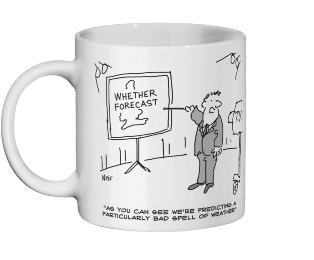 Bad Weather Forecast. Weatherman's Bad Spell of Weather. Coffee Mug for ...