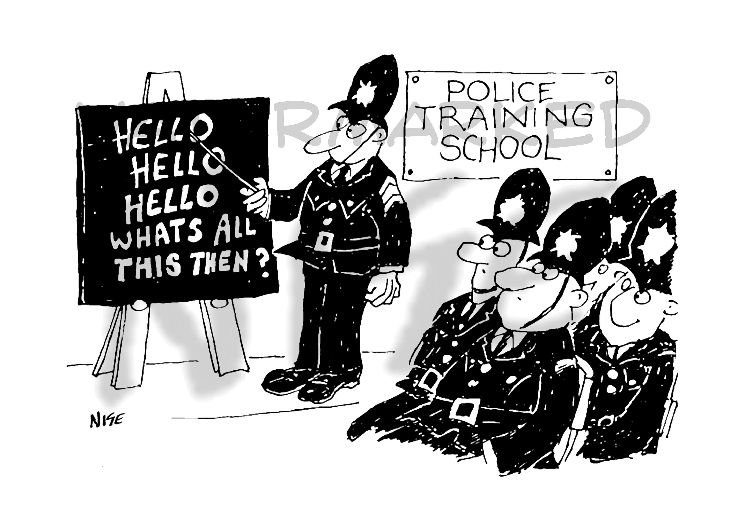 UK Police Training School Police Graduate Cartoon. (no Watermark ...