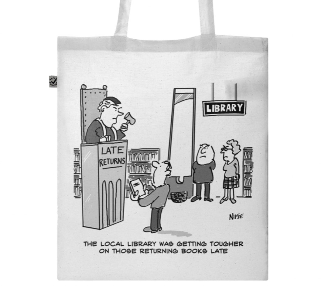 Late Library Book Punishment Classic Shopper Tote Bag - Etsy