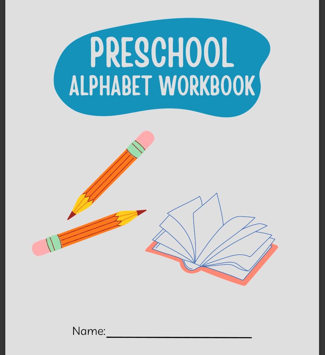 Alphabet Practice Workbook Preschool to 1st Grade - Etsy
