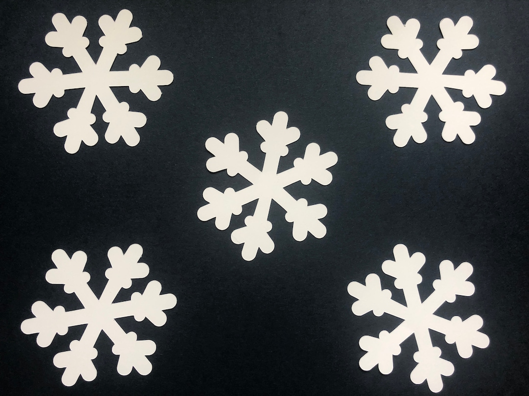 Snowflake Festive Paper Cutouts Select Size Great for Gifts - Etsy